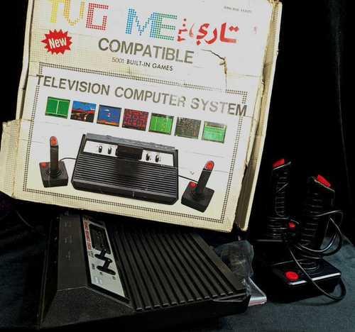 Игровая приставка Atari 2600, в коробке, 90 - ые