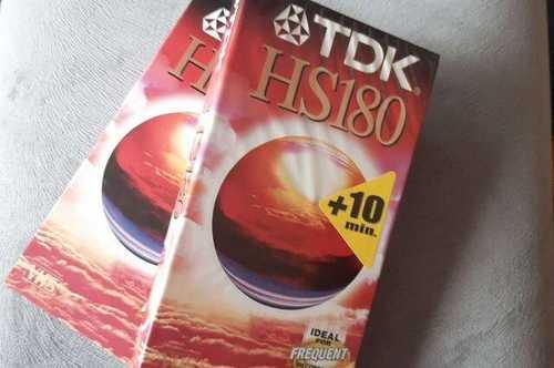 Видеокассета TDK HS 180 high quality standart 2 шт