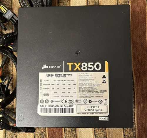 Блок питания для пк TX850w corsair