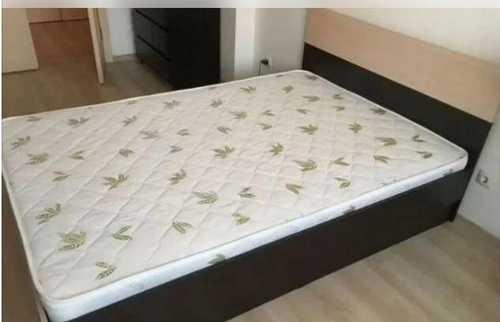 Кровать юнона 1.6 м с матрасом