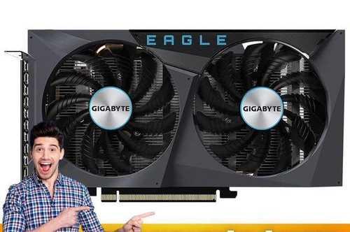 Видеокарта gigabyte GeForce RTX 3050 eagle OC