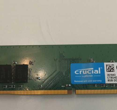 Оперативная память ddr4 8gb crucial 2400