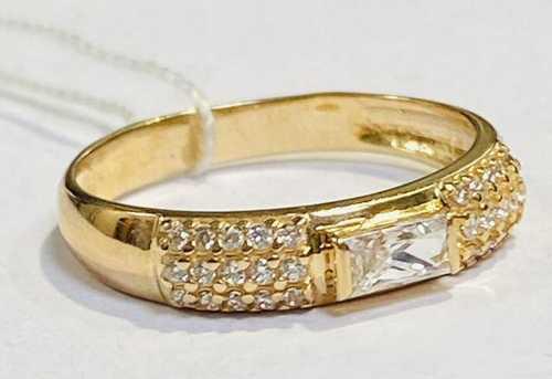 Золотое кольцо с фианитами (16280)*