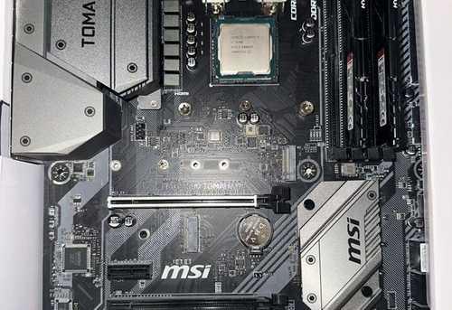 Мат. Плата MSI + intel i7 9700 + память x2 DDR4