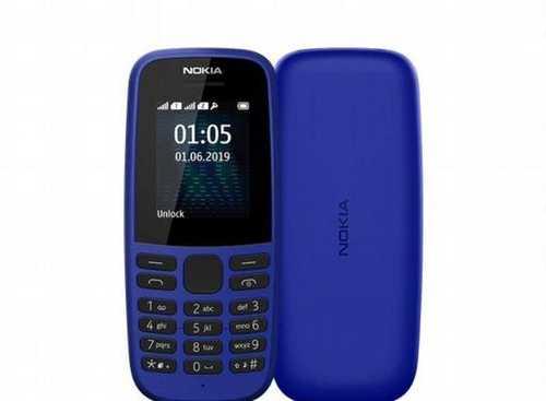 Телефон Nokia 105 SS (2019) Blue (синий)
