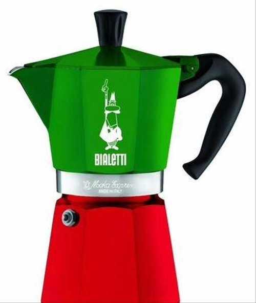 Новая Гейзерная кофеварка Bialetti "Tricolor", на