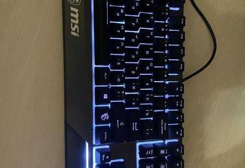 Игровая мембранная клавиатура черная MSI GK30