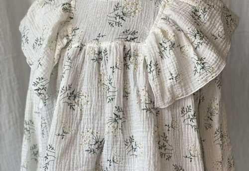 Блуза для девочки из муслина