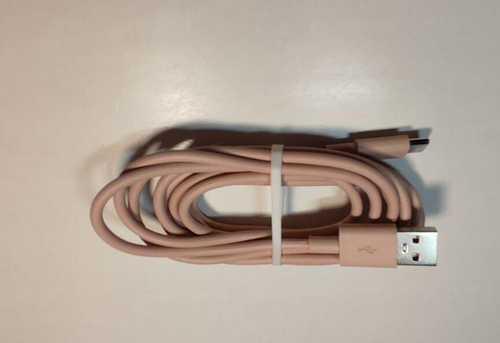 Кабель USB to Type-C розовый