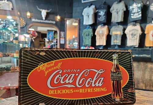Номер-табличка металлическая Coca-Cola