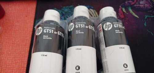 Чёрные чернила HP GT51