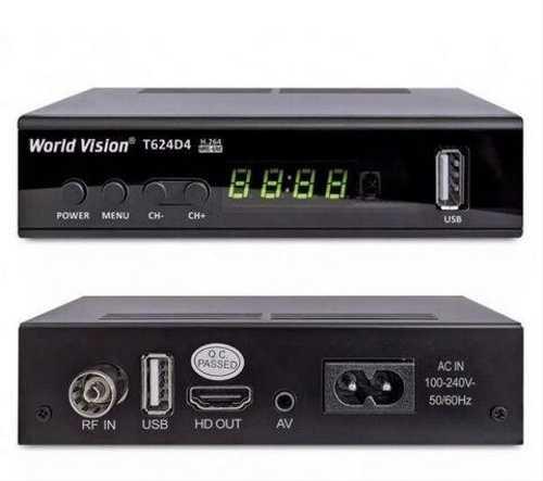 Ресивер DVB-T2/C World Vision T624D4 с кабельным т