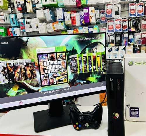 Xbox 360 slim 250Gb (прошитый)