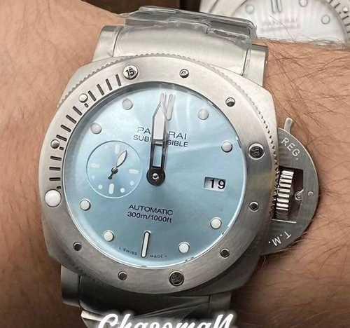 Механические часы Panerai Submersible (голубой)