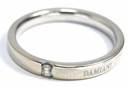 Обручальное золотое кольцо Damiani с бриллиантом