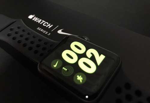 Часы apple watch 3 42mm nike+