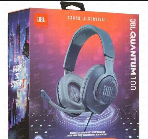 Проводные наушники JBL quantum 100 синий