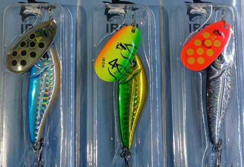 3 Блесны вертушки blue FOX Minnow Super Vibrax #4