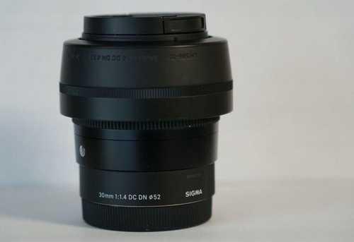 Объектив Sony Sigma 30mm f/1.4 DC DN Contemporary