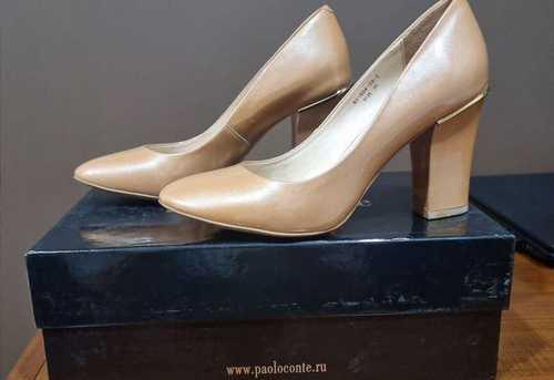 Туфли женские 35 размер бежевые paolo conte