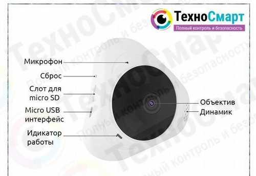 3D Wifi IP Камера 2Мп Рыбий Глаз (Видеонаблюдение)