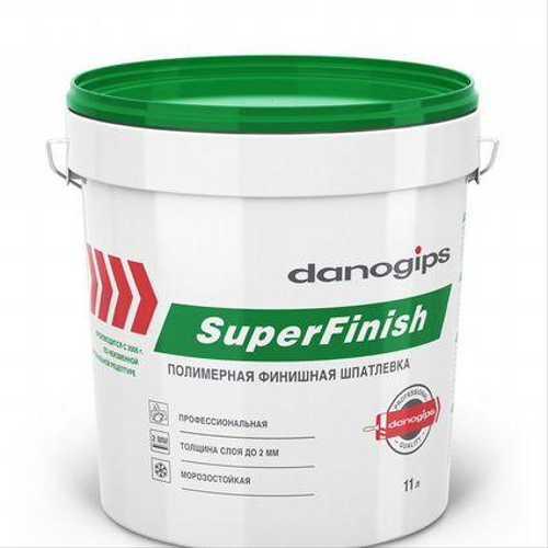 Шпаклевка SuperFinish белый 18 кг danogips