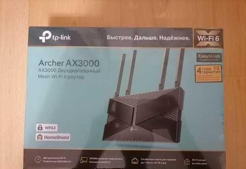Wi-Fi роутер TP-link Archer AX3000 Hoвый