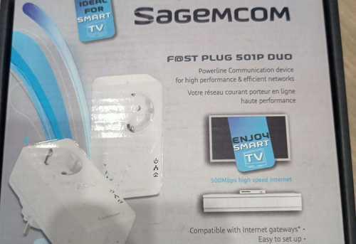 Адаптер Sagemcom Fast Plug 501P DUO