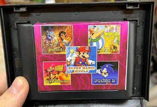 Картридж Sega SB-5107 5 in 1 Aladdin и тд