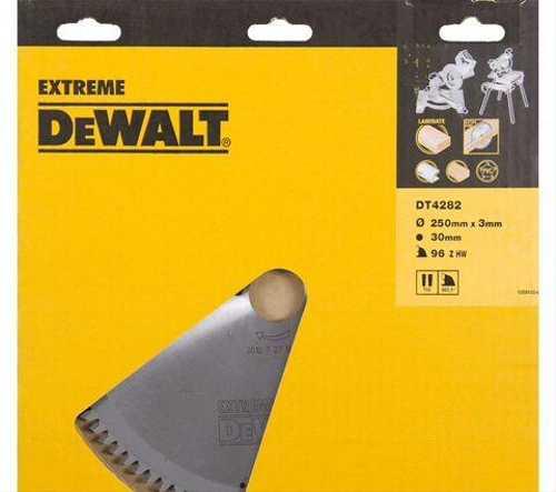 Диск пильный по дереву dewalt extreme 250x30x96T D