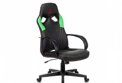 Кресло игровое Zombie runner черный/зеленый