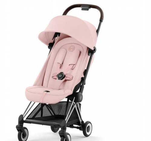 Коляска cybex coya peach pink chrome