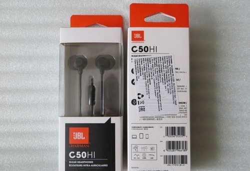 Наушники JBL C50HI Black, Blue и White. Новые