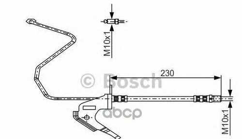 Шланг тормозной 1987481161 Bosch