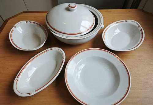 Посуда фарфоровая СССР, тарелки, чашки