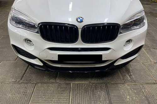 Сплиттер переднего бампера BMW X6 (F16)