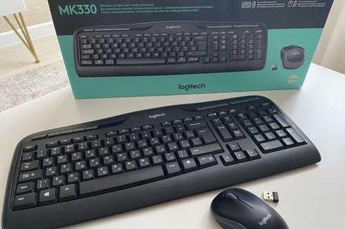 Клавиатура и беспроводная мышь Logitech