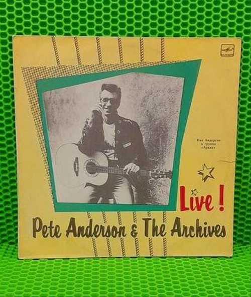 Винил-пластинка Пит Андерсон и группа "Архив"
