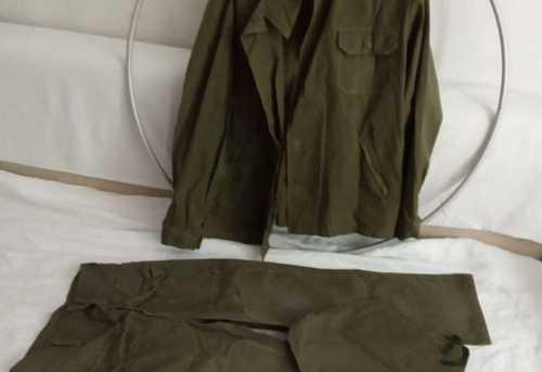Костюм брезентовый (куртка с капюшоном, брюки р46