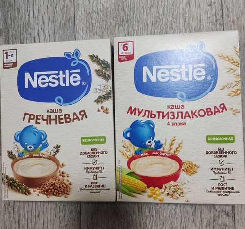 Детские каши Nestle безмолочные