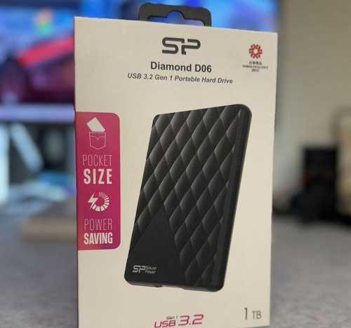 Внешний жёсткий диск 1Tb Silicon Power Diamond