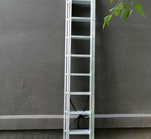 Лестница алюминиевая трёхсекционная 3х8