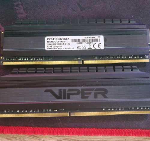 Оперативная память ddr4 16gb patriot