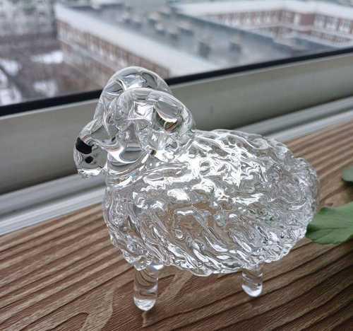 Сувенир барашек(овен) хрусталь