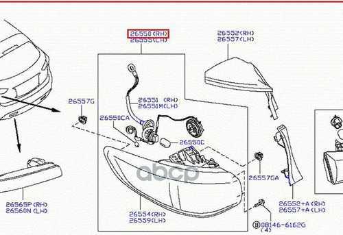 Фонарь задний наружный правый infiniti FX 35/50