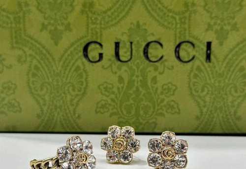 Серьги Gucci премиум качества