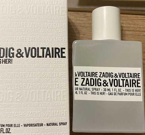 Парфюм Zadig Voltaire this is her 30 мл духи