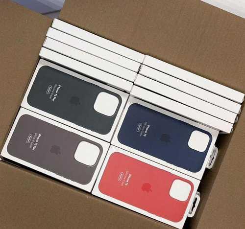 Чехол Silicone Case для iPhone 15/Pro/Pro Max