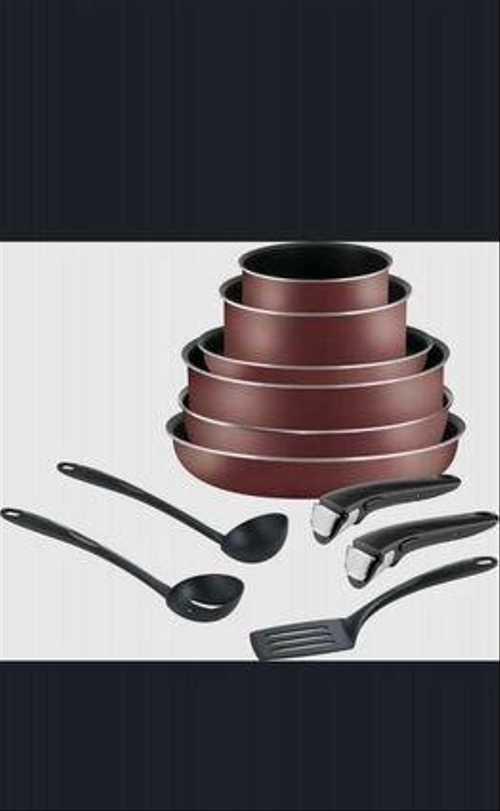 Набор посуды для приготовления Tefal "Ingenio RED"