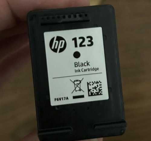 Картридж HP 123 черный